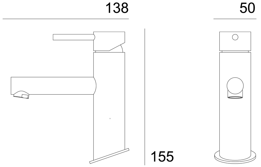 Single lever faucet Cayenne of Washbasin Egg - Arch Valadares